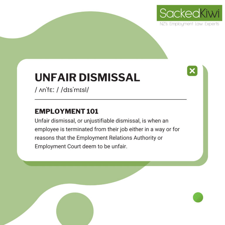 Unfair Dismissal in New Zealand: Understanding Employment Law - Sacked Kiwi